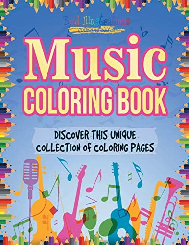 Pre-Owned Music Coloring Book! Discover This Unique Collection Of ...