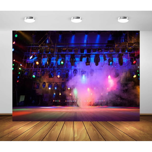 Music Concert Stage Backdrop for Photography Stage Spotlights Music ...