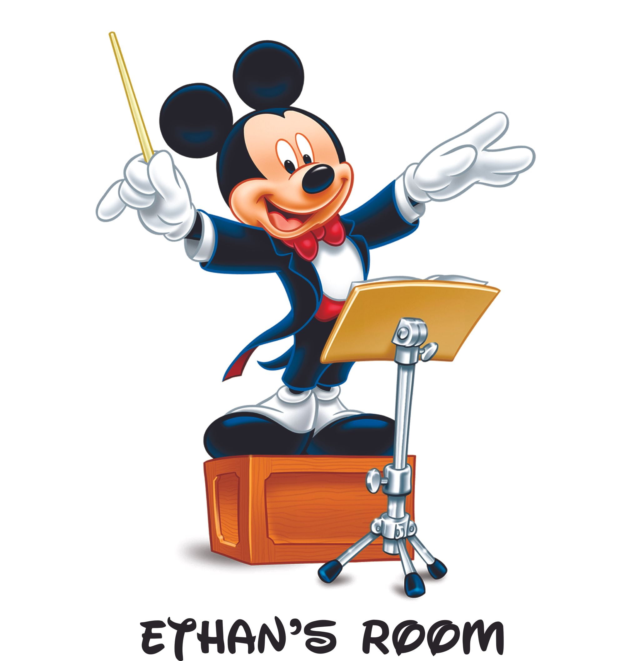 Music Conductor Cartoon Customized Wall Decal - Custom Vinyl Wall Art ...