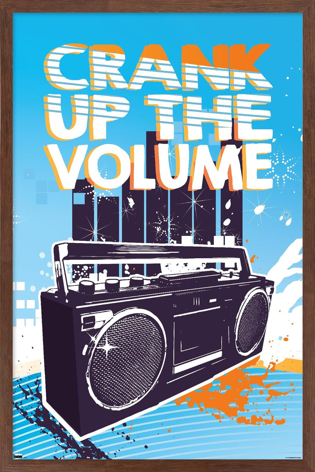 Music - Crank Up the Volume Wall Poster, 22.375" x 34", Framed ...