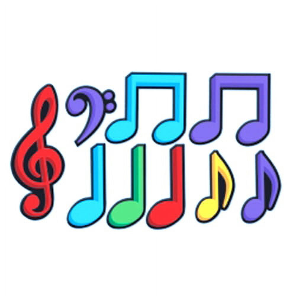 Music 'Dancing Music Notes' Assorted Paper Cutouts (9ct) - Walmart.com