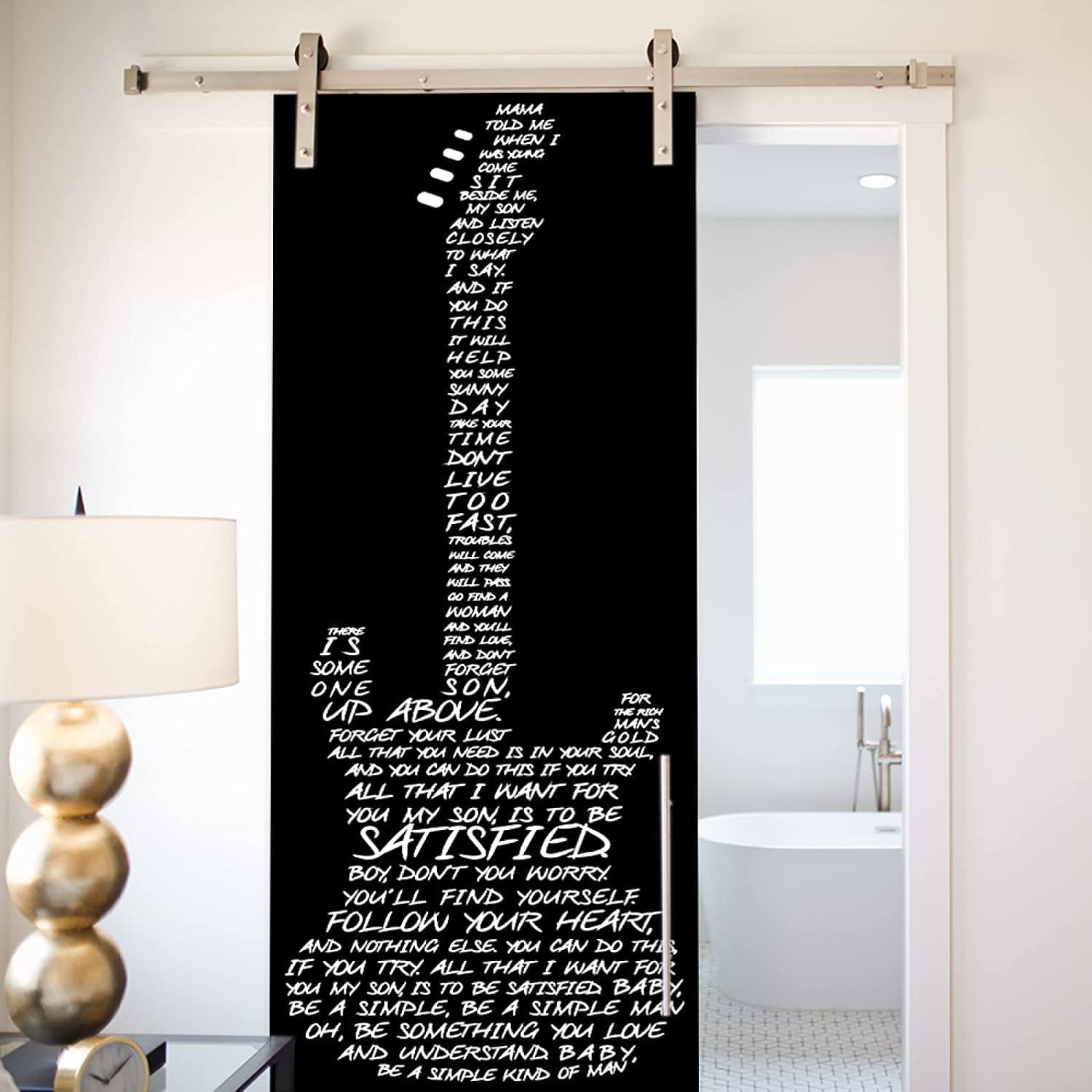 Music Door stickers Rock Hippie Door Mural stickers Hip Hop ...