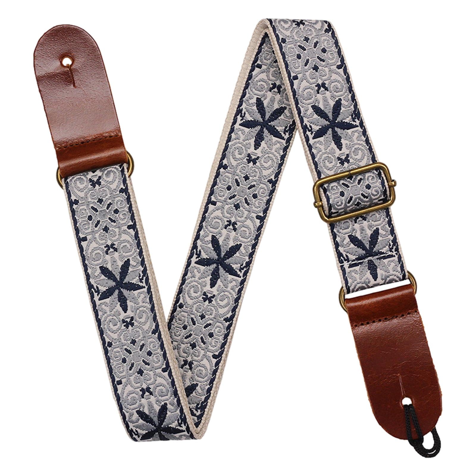 Music Embroidered Ukulele Strap Shoulder Belt Adjustable Universal ...