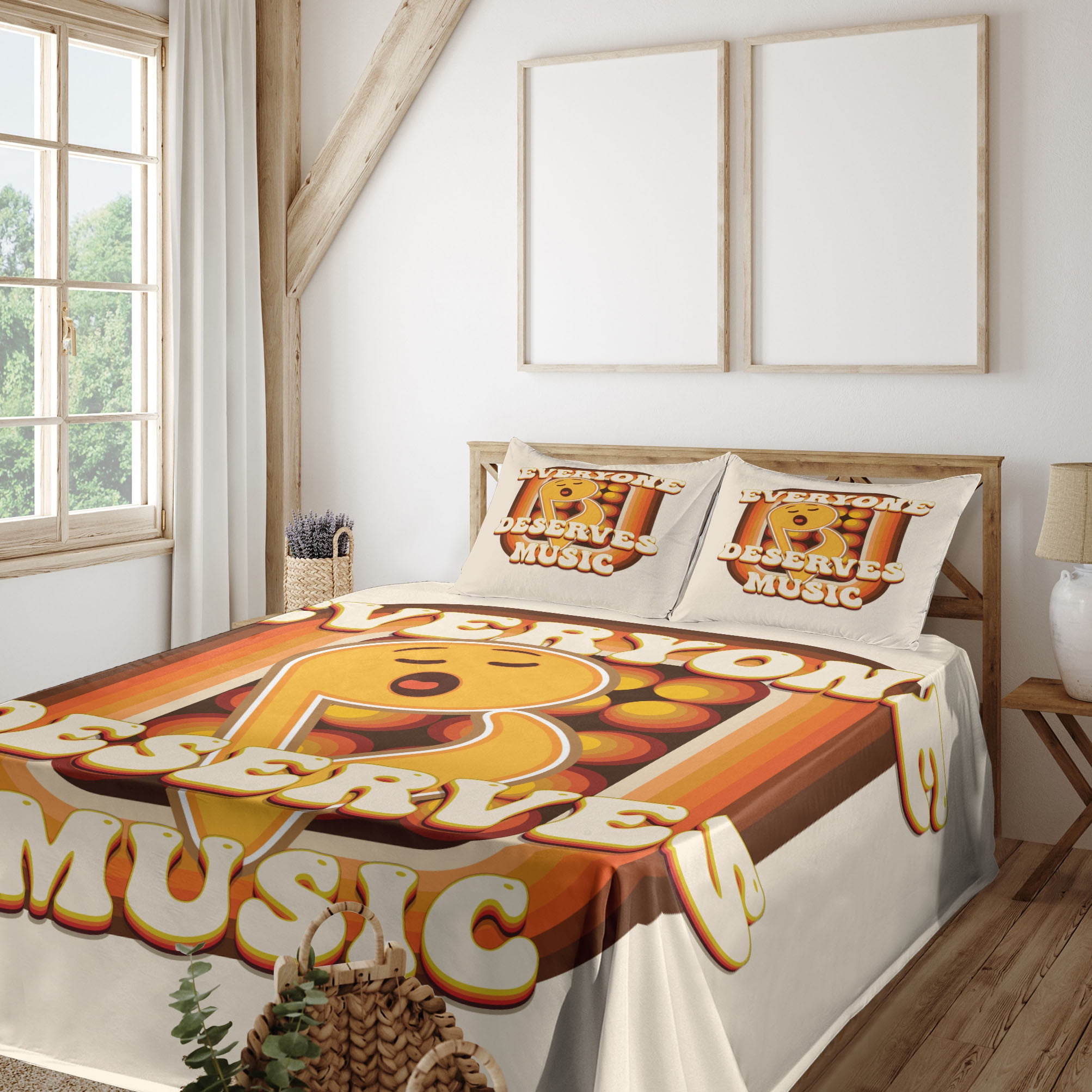 Music Emoji Sheet Set, 90s Disco Themed Note Character Funky Stripes ...