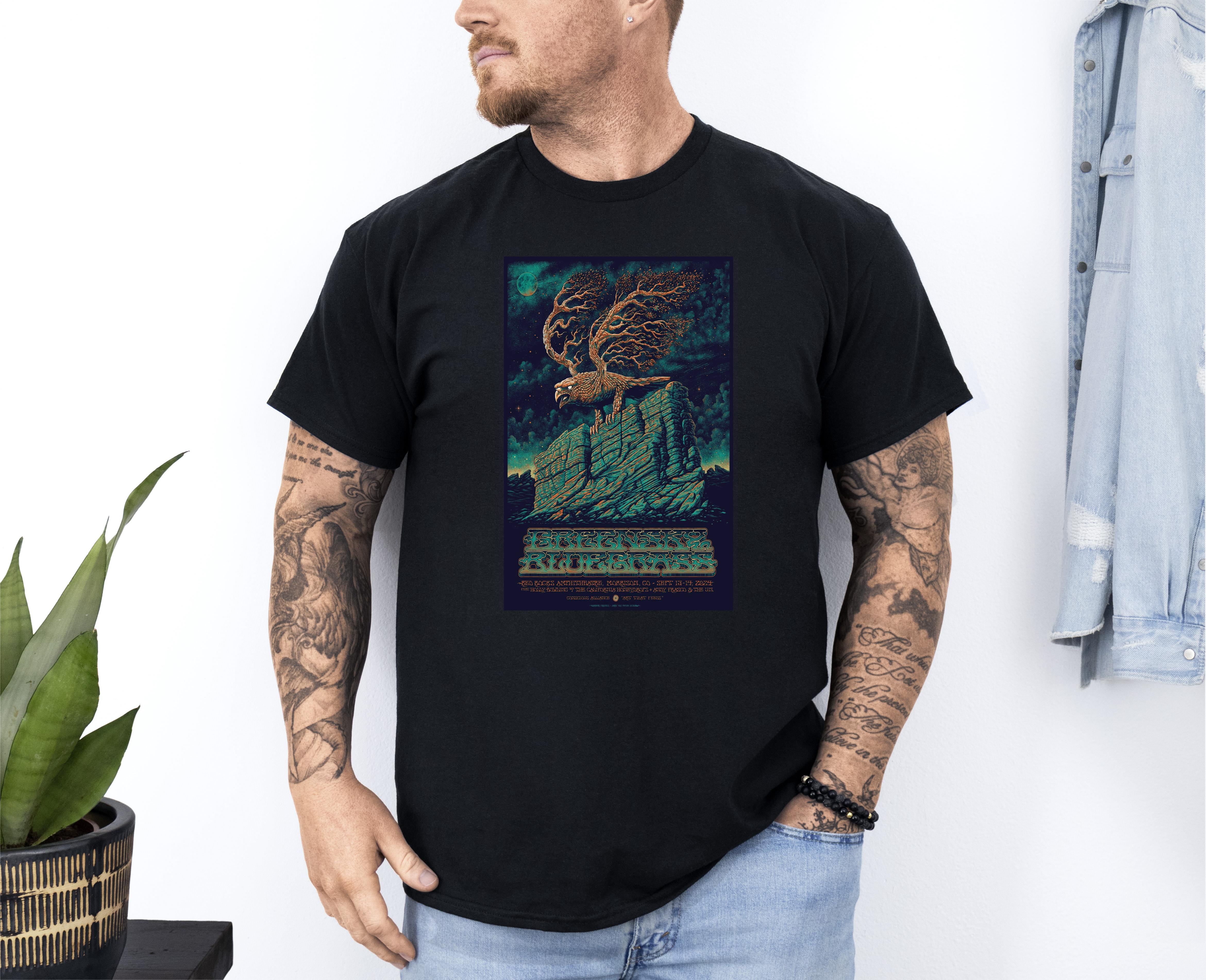 Music Event Poster-Inspired T-Shirt, Greensky Bluegrass Concert Design ...