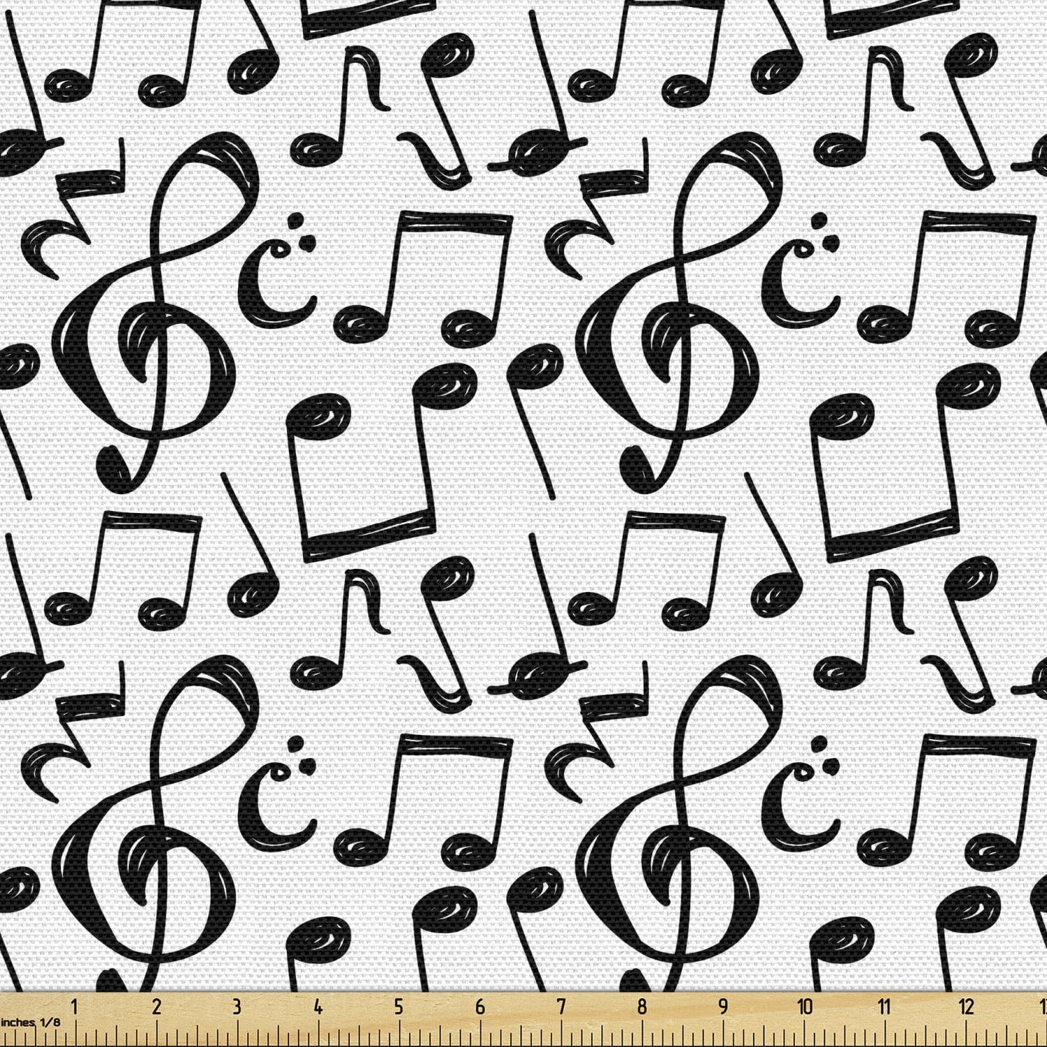 Ambesonne Music & Art Theme Print Fabric, 2 Yards, Sewing & DIY ...