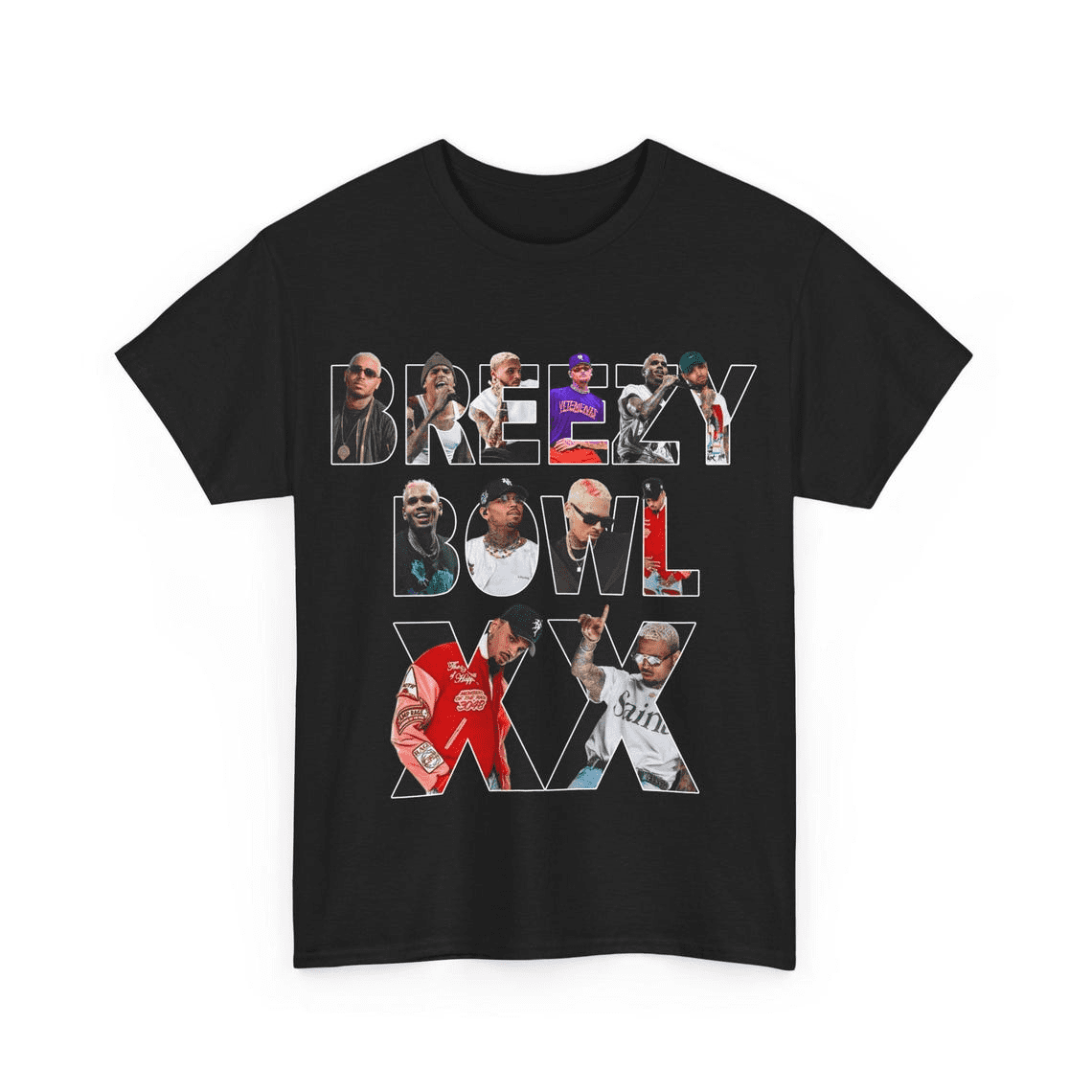 Music Fan Shirt Chris Brown Breezy Bowl XX Tshirt Album Tour Merch Shirts - Walmart.com