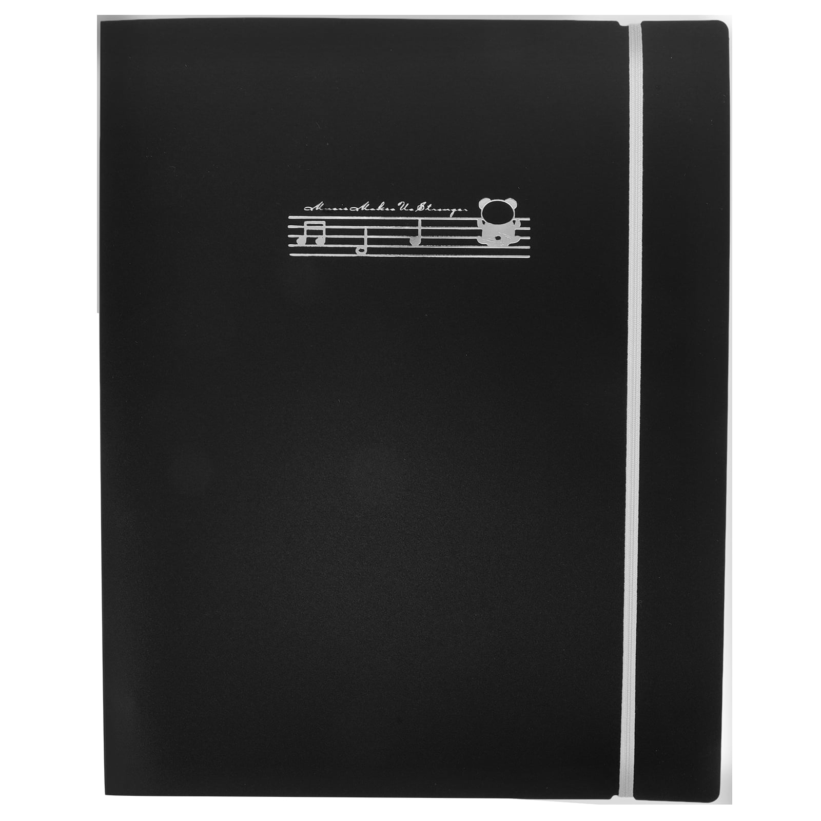 Music Folder Paper Organizer for Desk Band Folding Bookshelf Black ...