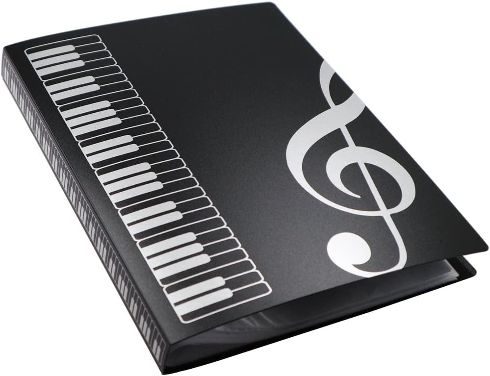 Music Folder - Song Sheet Holder with Clef Paper Storage for A4 Size ...