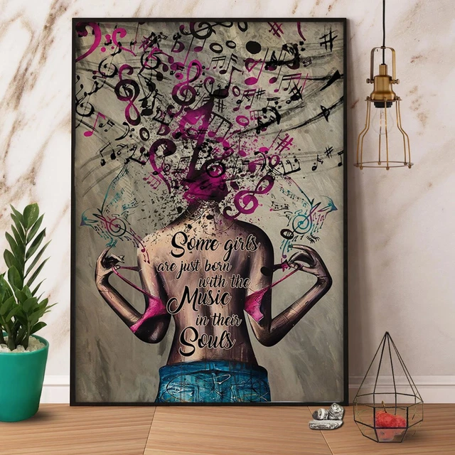 Music Girl Some Girls Are Born With The Music Note Music Lover In Life ...