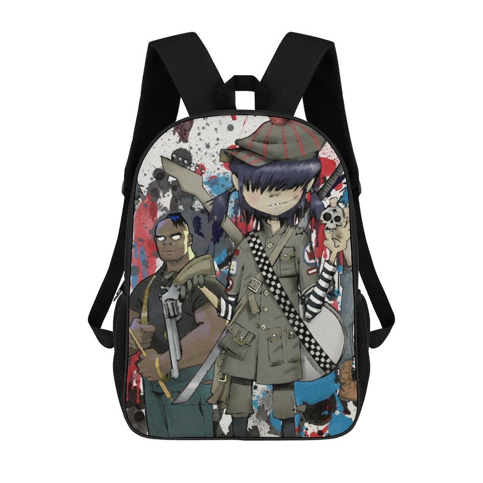 Music Gorillaz Cartoon Backpack Daypack Fashion School Bag Satchel ...
