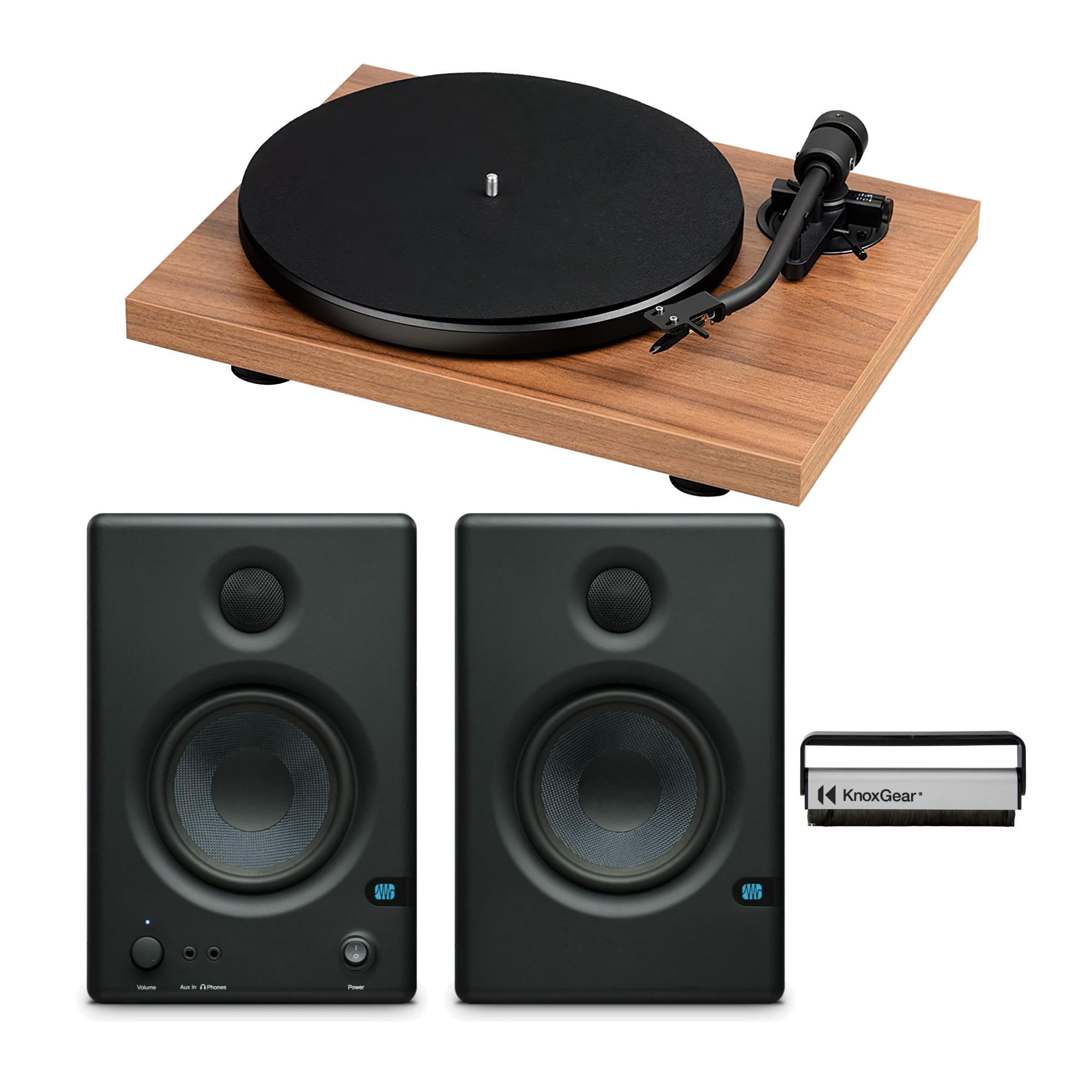 Music Hall MMF-Mark-1 SE Turntable with E4.5 Studio Monitors and Brush - Walmart.com