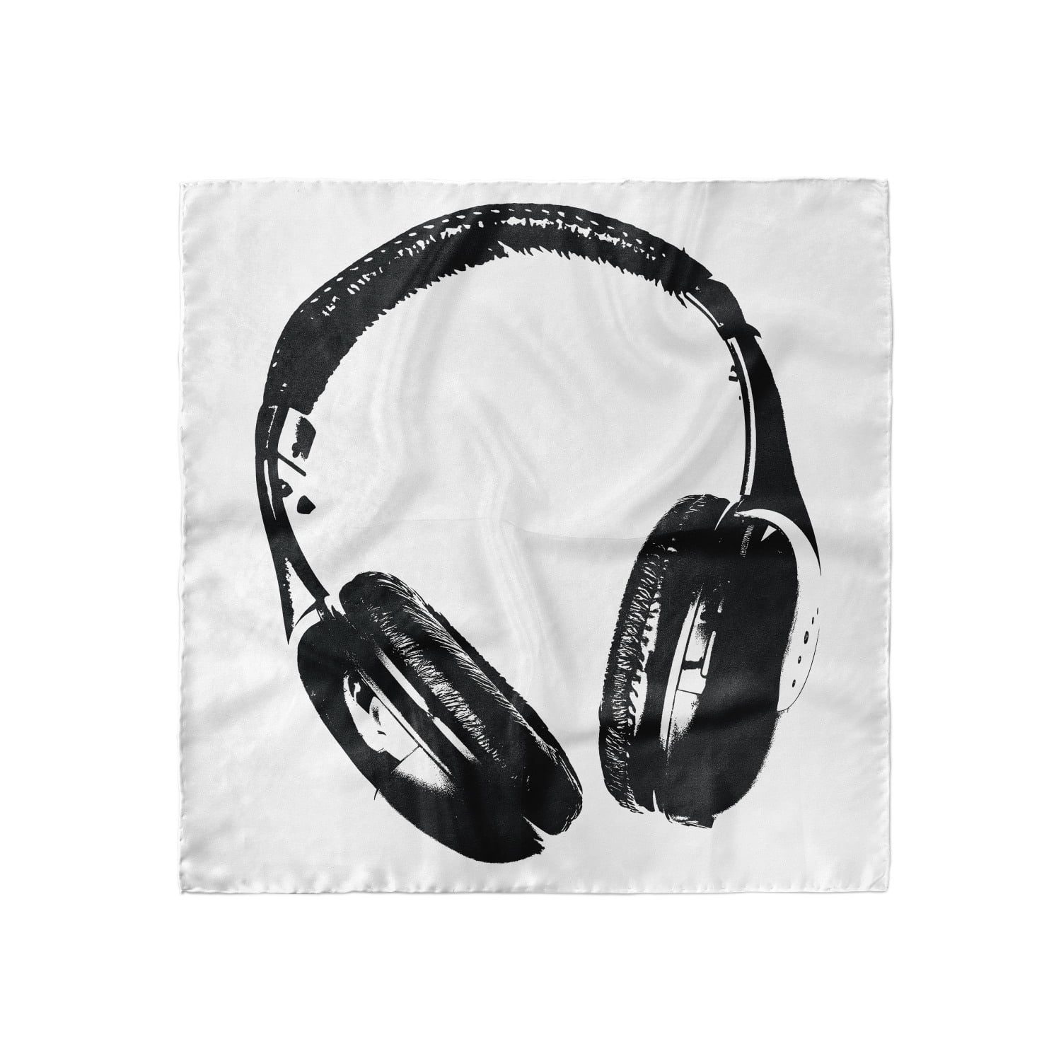 Music Head Scarf, Grunge Headphones Fun, Head Wrap, 3 Sizes, by ...