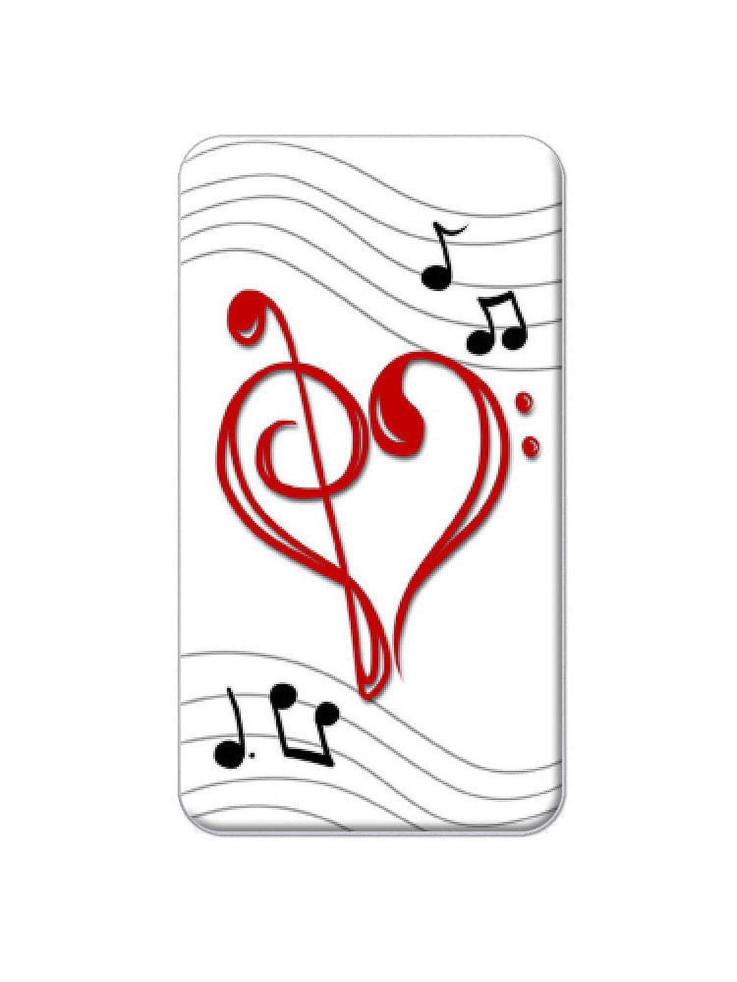 Music Heart - Love Treble Bass Clef Notes Staff Lapel Hat Pin Tie Tack ...