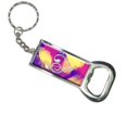 Music Heart Love Treble Bass Clef Notes Staff Pink Splash Keychain ...