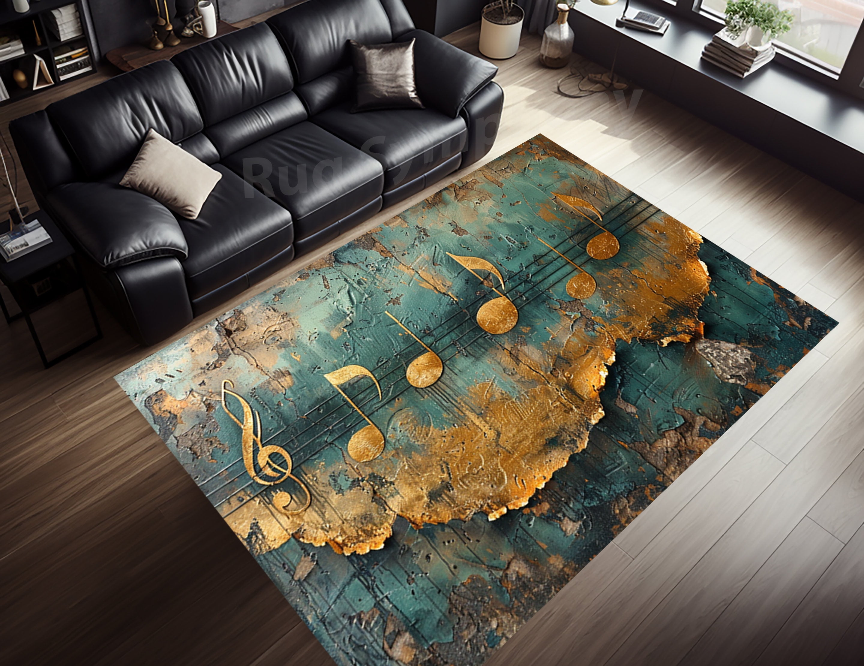 Music Illustration Rug 2x3 ft = 65x95 cm - Walmart.com