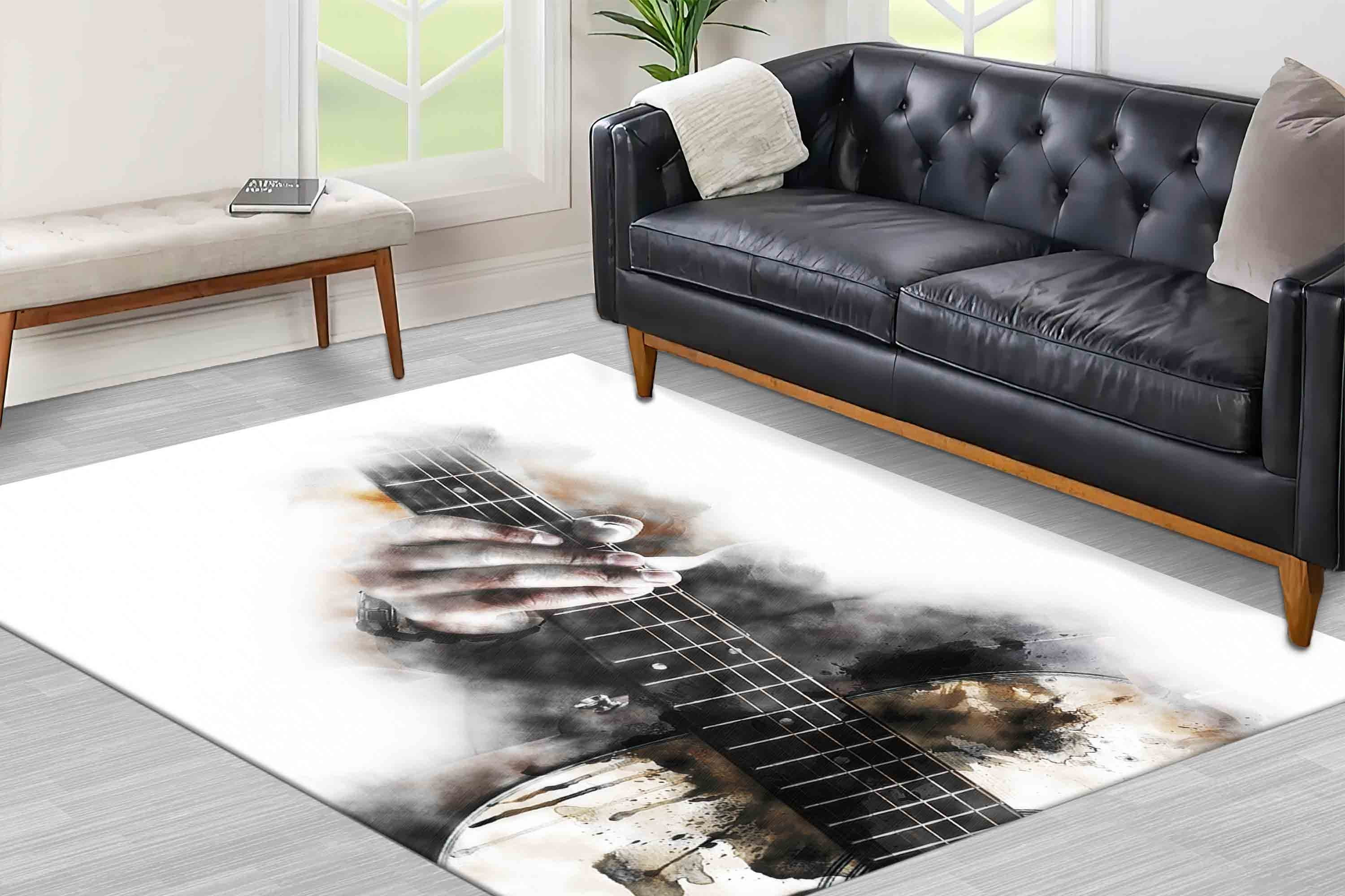 Music Instruments Rugs, Music Rug, Music Room Rug, Guitar Rug, Hallway ...