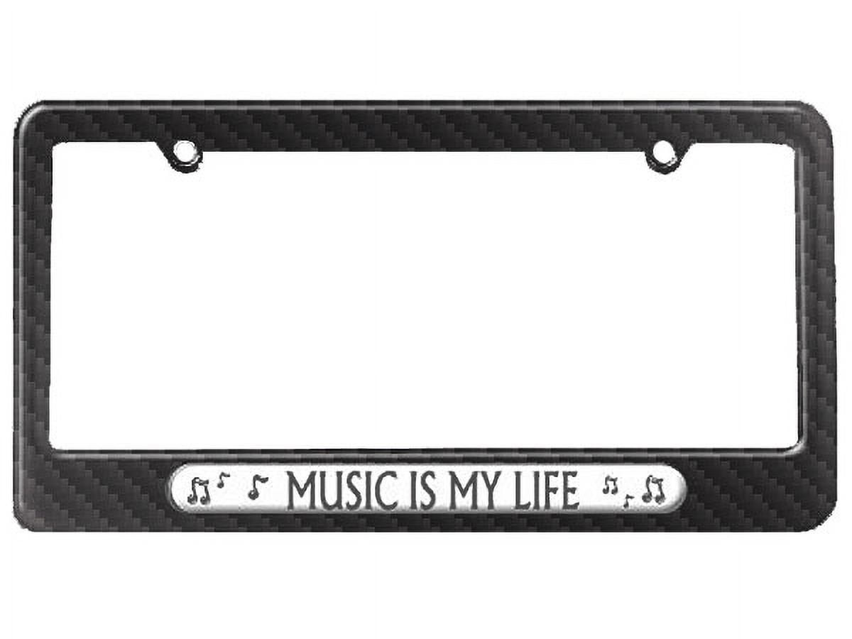 Music Is My Life - Notes License Plate Frame - Walmart Business Supplies