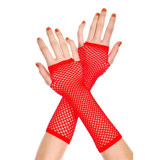 Music Legs 415-RED Thick Mini Diamond Net Arm Warmer, Red - Walmart ...