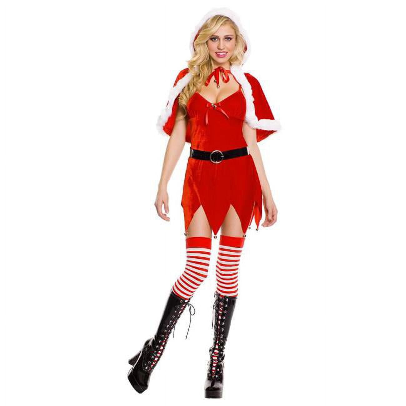 Music Legs 70439-SM 4 Piece Tattered Jingle Bell Dress Costume, Small ...