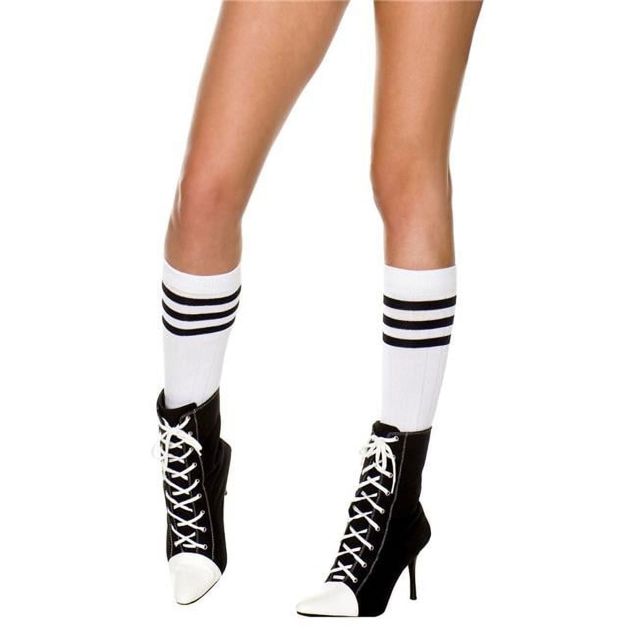 Music Legs Women's Acrylic Knee High Retro Sock, Style 5726 5726-BLACK ...