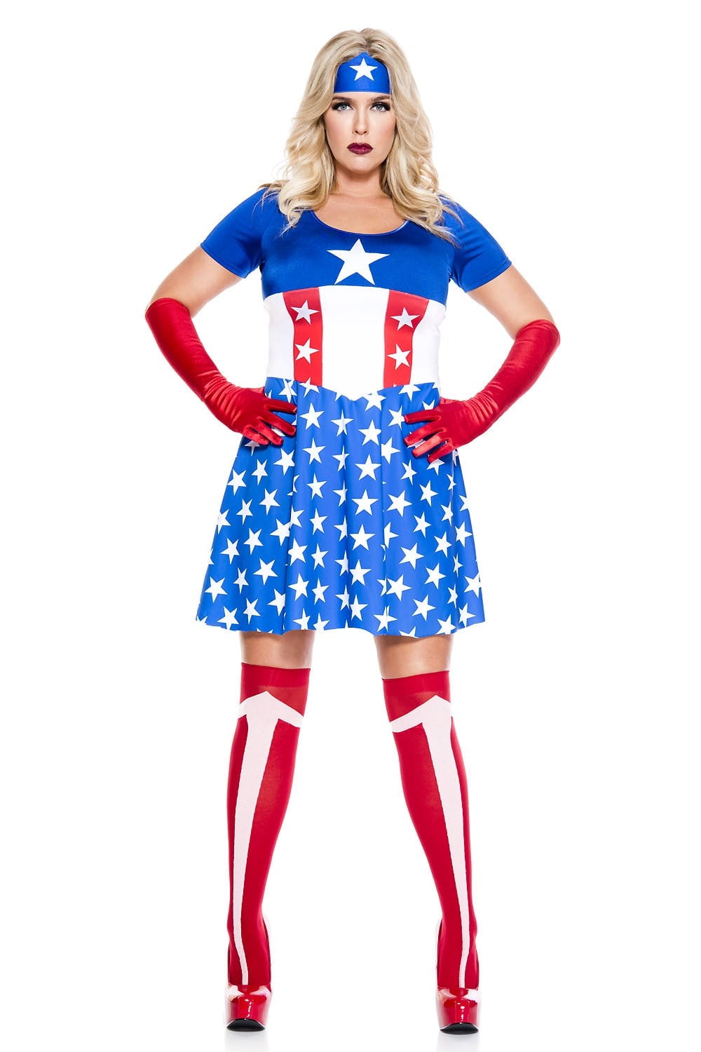 Music Legs Women's American Plus Size Hero 70955Q-1X/2X - Walmart.com