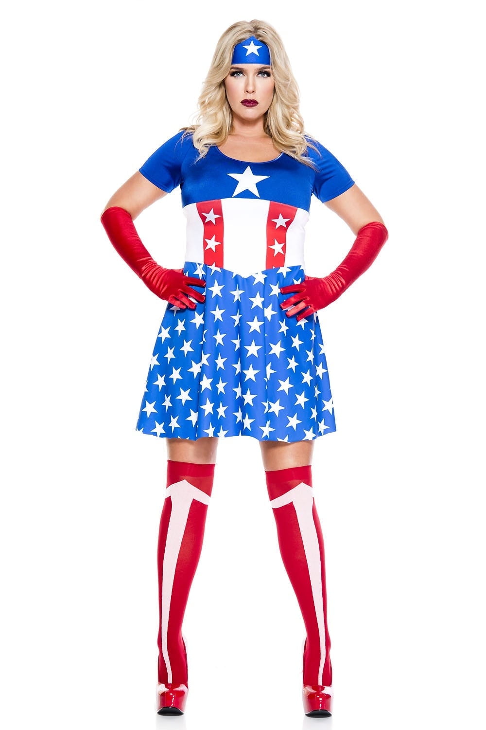 Music Legs Women's American Plus Size Hero 70955Q-3X/4X - Walmart.com