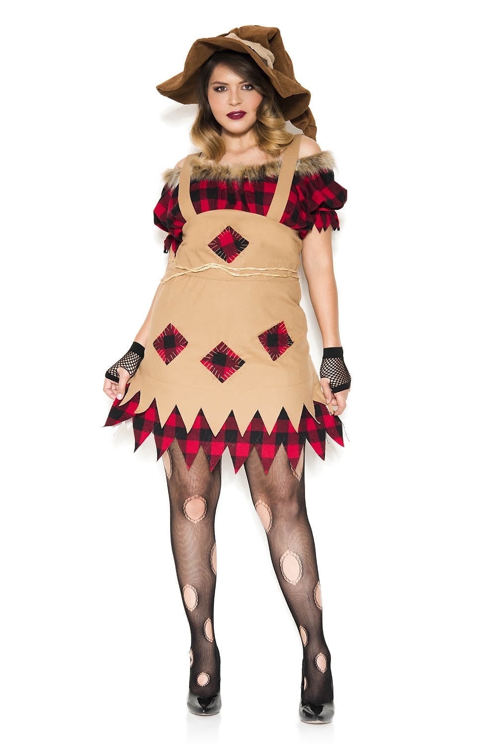 Music Legs Women's Plus Size Living Scarecrow Costume 70994Q-3X/4X ...