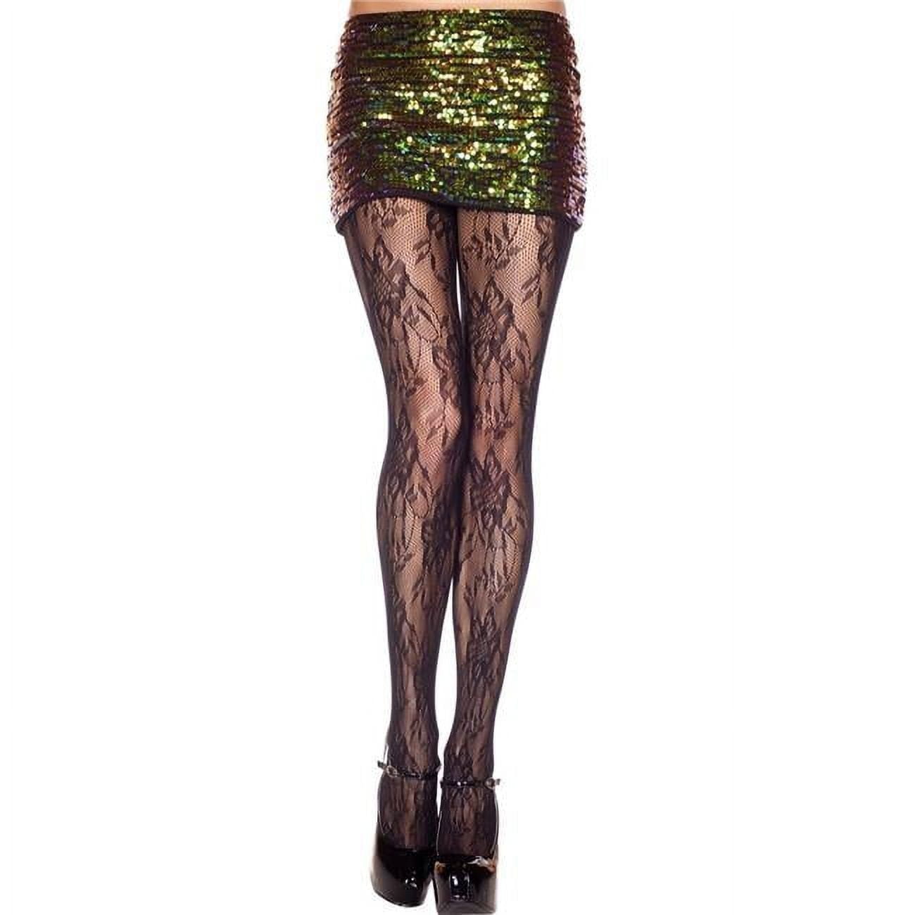 Music Legs Women's Vintage design lace spandex pa 50051-BLACK - Walmart.com