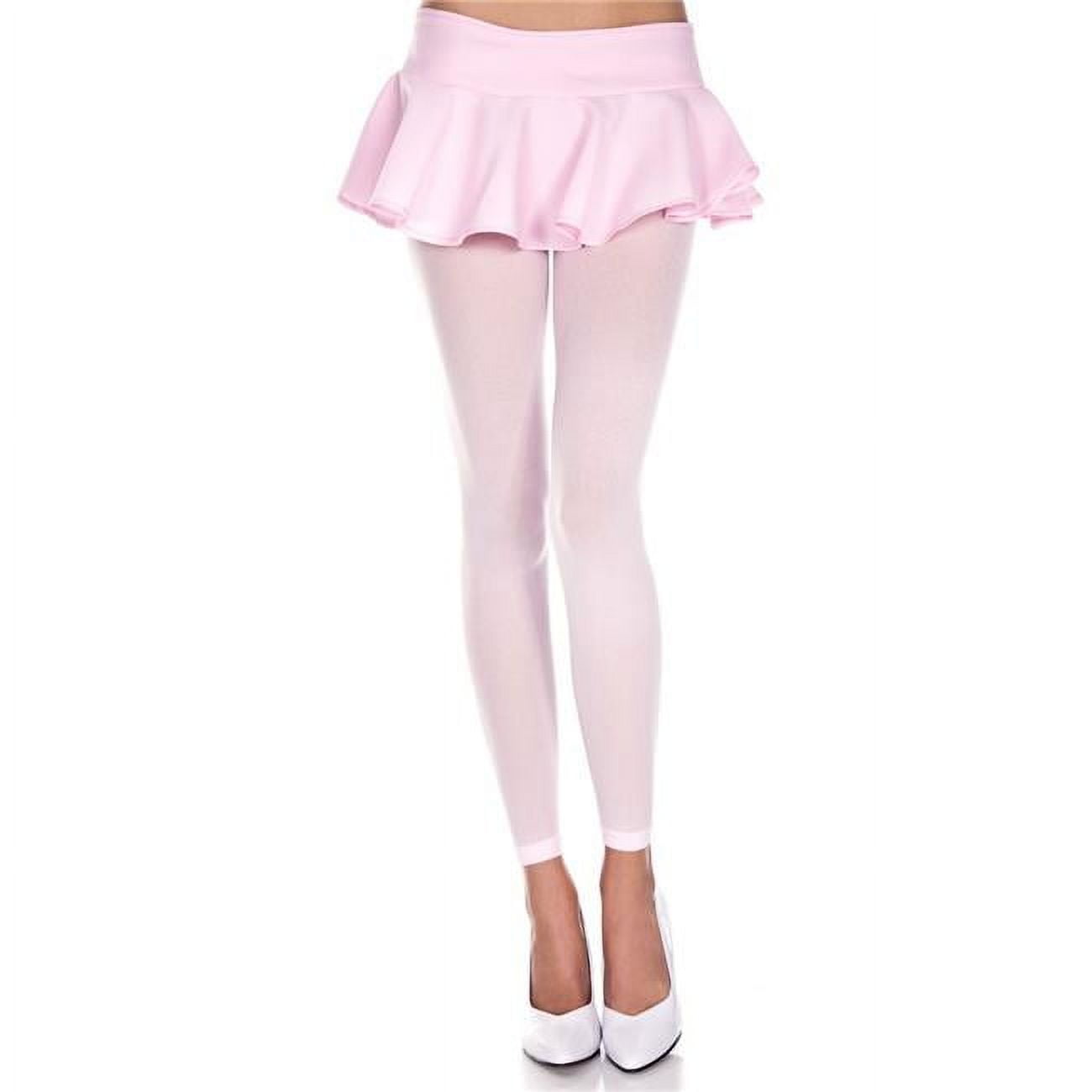 Music Legs Women's Women's 35 Opaque Footless Tights; Baby Pink 35747 ...