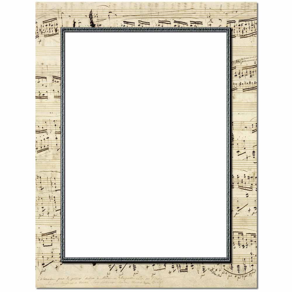 Music Letterhead Laser & Inkjet Printer Paper, 100 Sheet Pack - Walmart.com