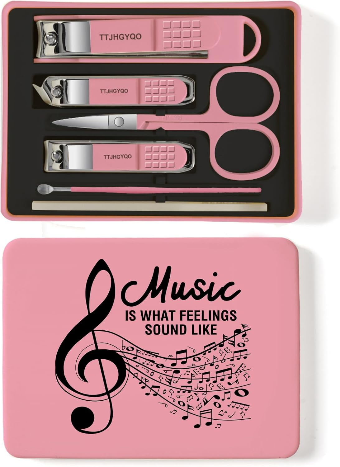 Music Lover Gifts for Men Nail Clipper Set, 6 Pcs Toenail Clippers ...