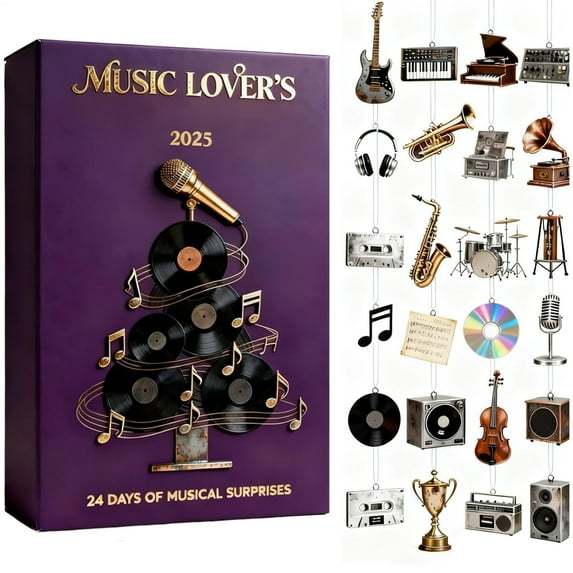 Music Lover's Advent Calendar Includes 24 Countdown Calendars with ...