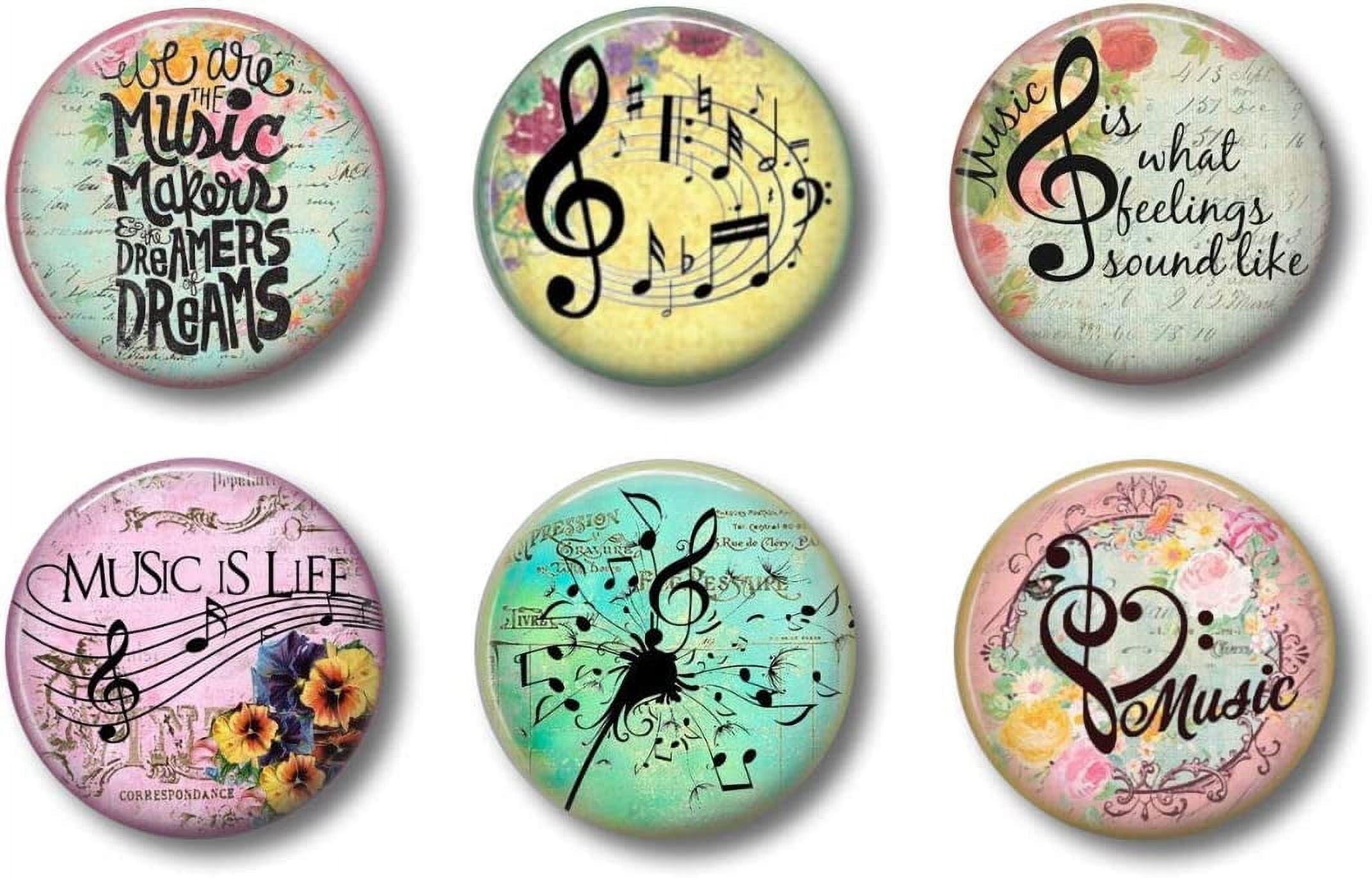 Music Magnets - Cute Locker Magnets for Teen Girls - Whiteboard Office ...