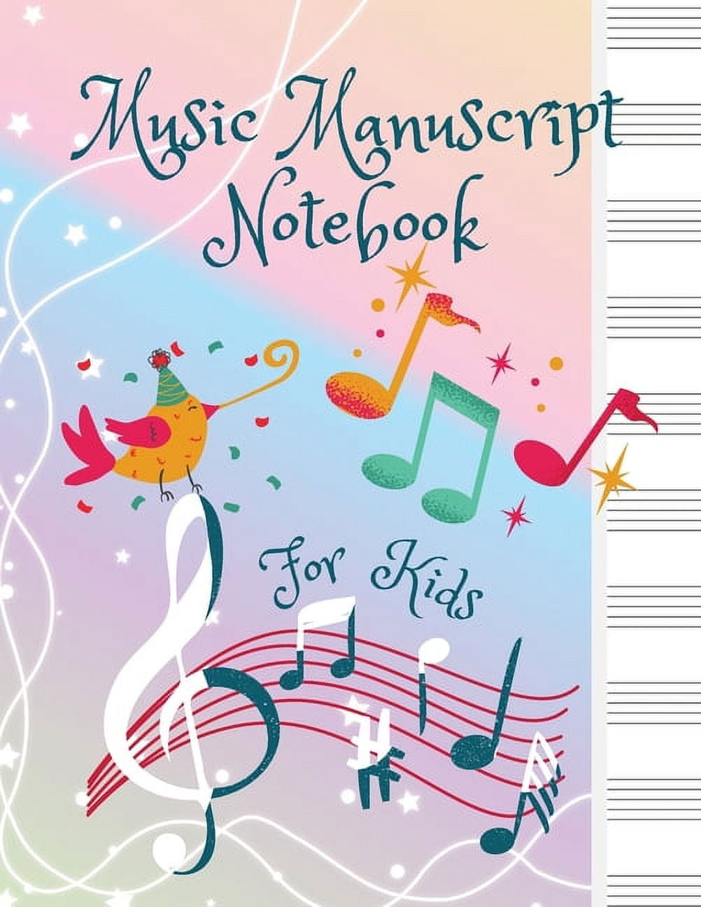 Music Manuscript Notebook For Kids, (Paperback) - Walmart.com