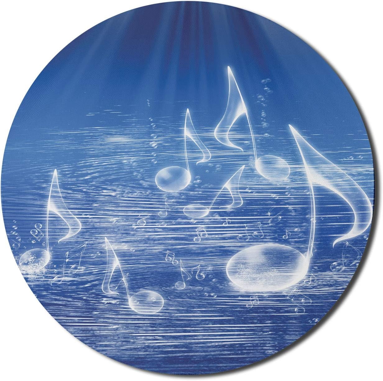 Music Mouse Pad for Computers, Water Musical Notes Bubbles Dancing ...