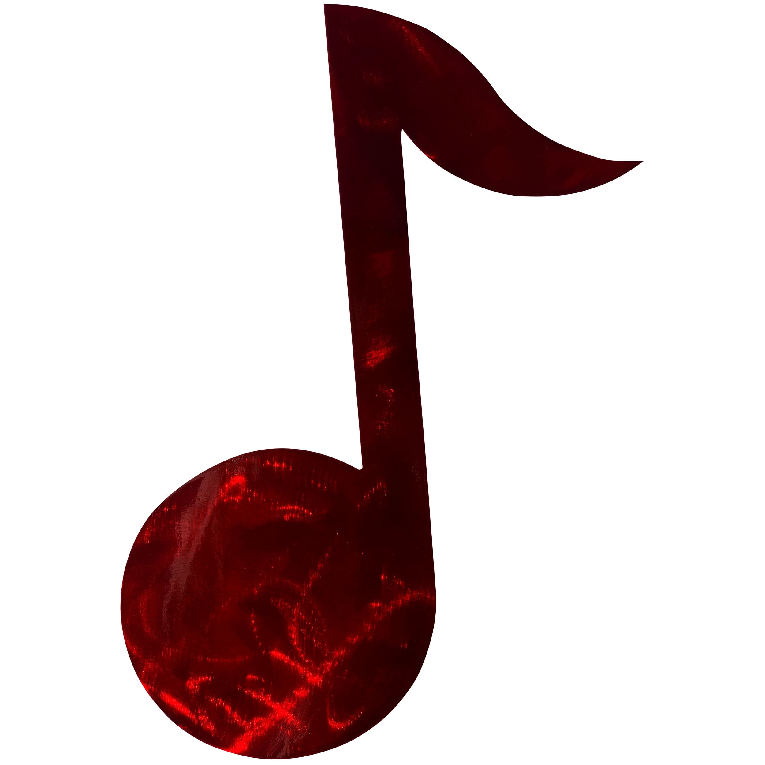 Music Musical Symbol - 8th Note Candy Red - Walmart.com
