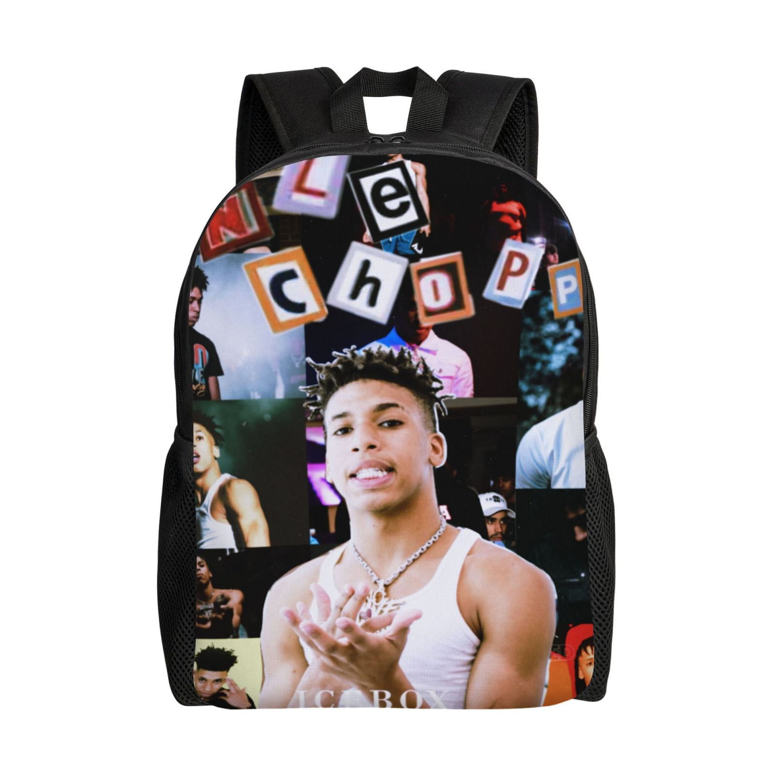 Music NLE Choppa Backpack Casual Adjustable Bookbag School Bag Unisex ...