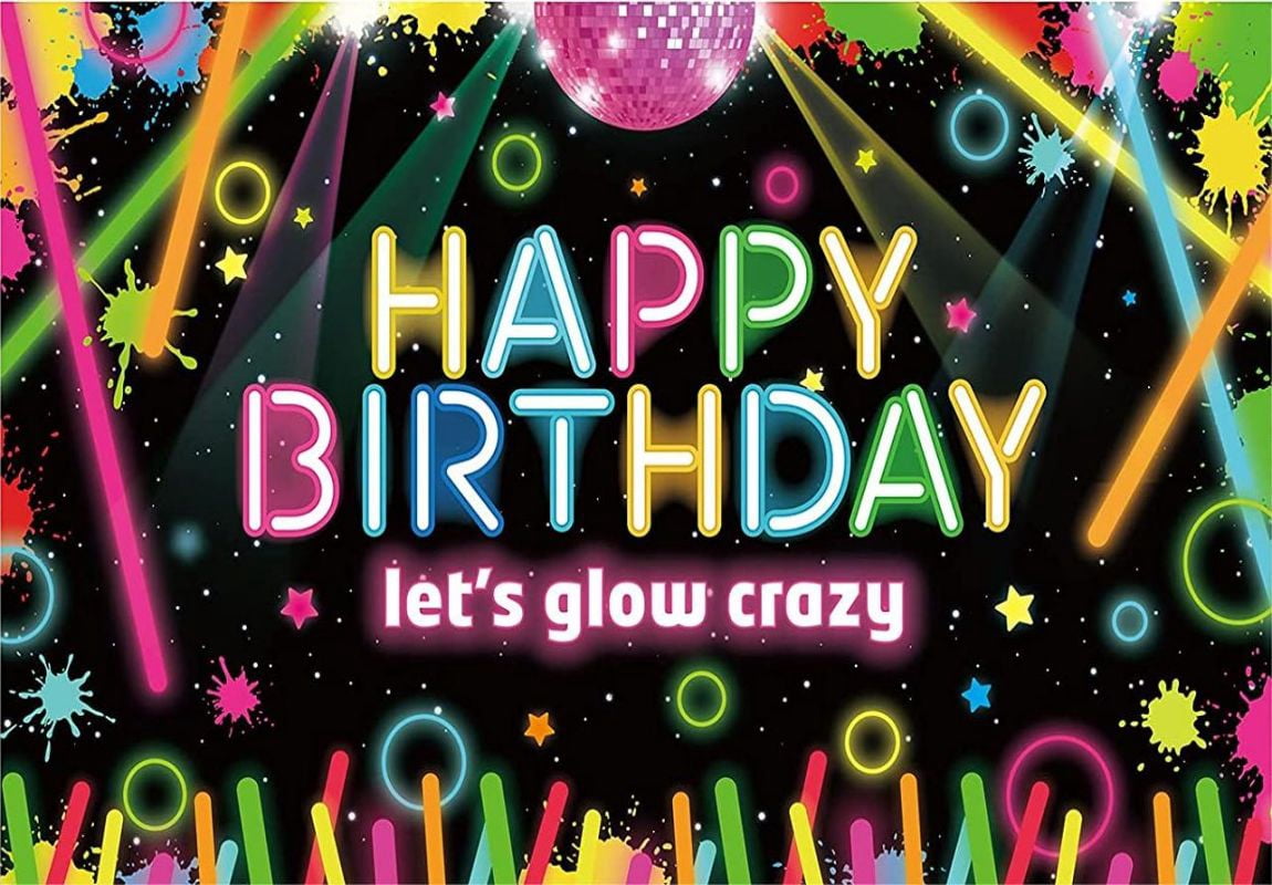 Music Neon Custom Birthday Backdrop Freedom Background Photography ...