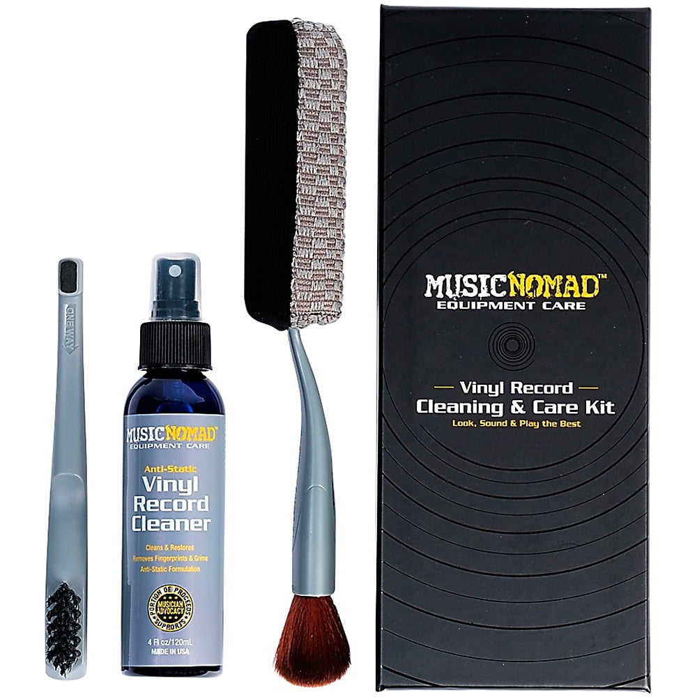 Music Nomad 6 'n 1 Vinyl Record Cleaning & Care Kit with Cleaner ...