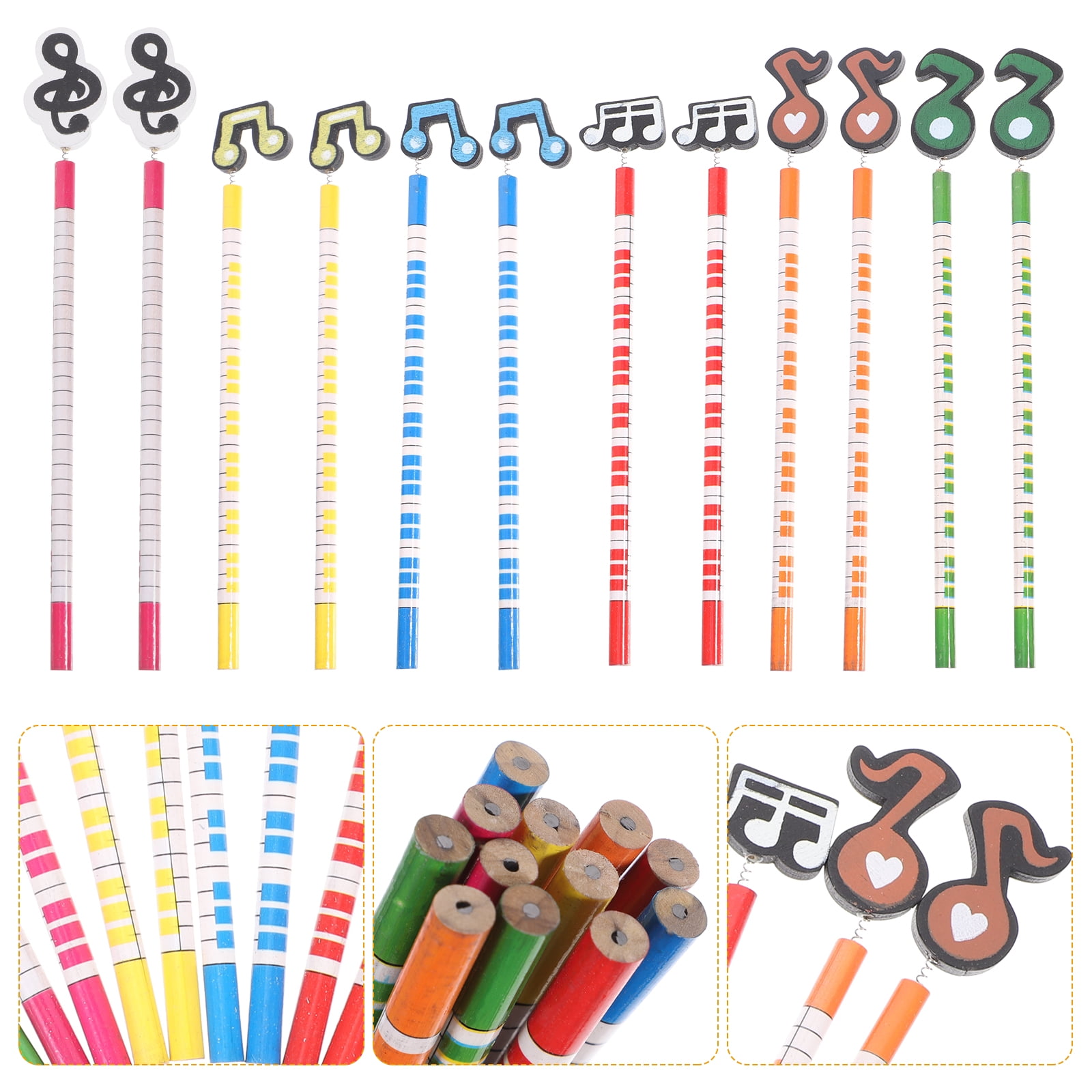 Music Notation Pencil The Gift Office Supply Piano Gifts Note Pencils ...
