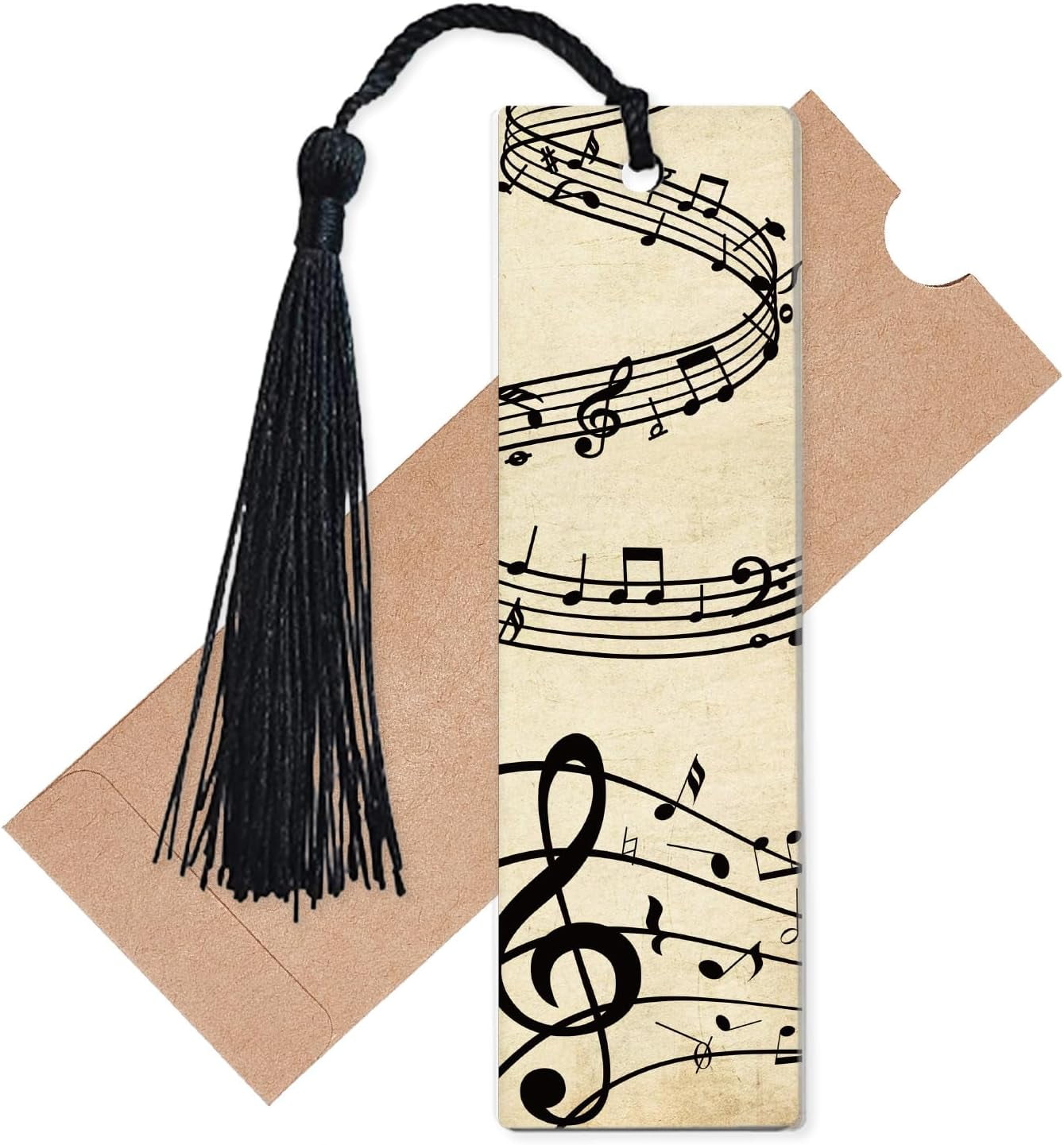 Music Note Bookmark Vintage Book Markers Acrylic Rectangle Musical Clef ...