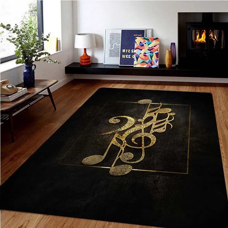 Music Note Carpet for Living Room Piano Room r Rugss Room Play Rug ...