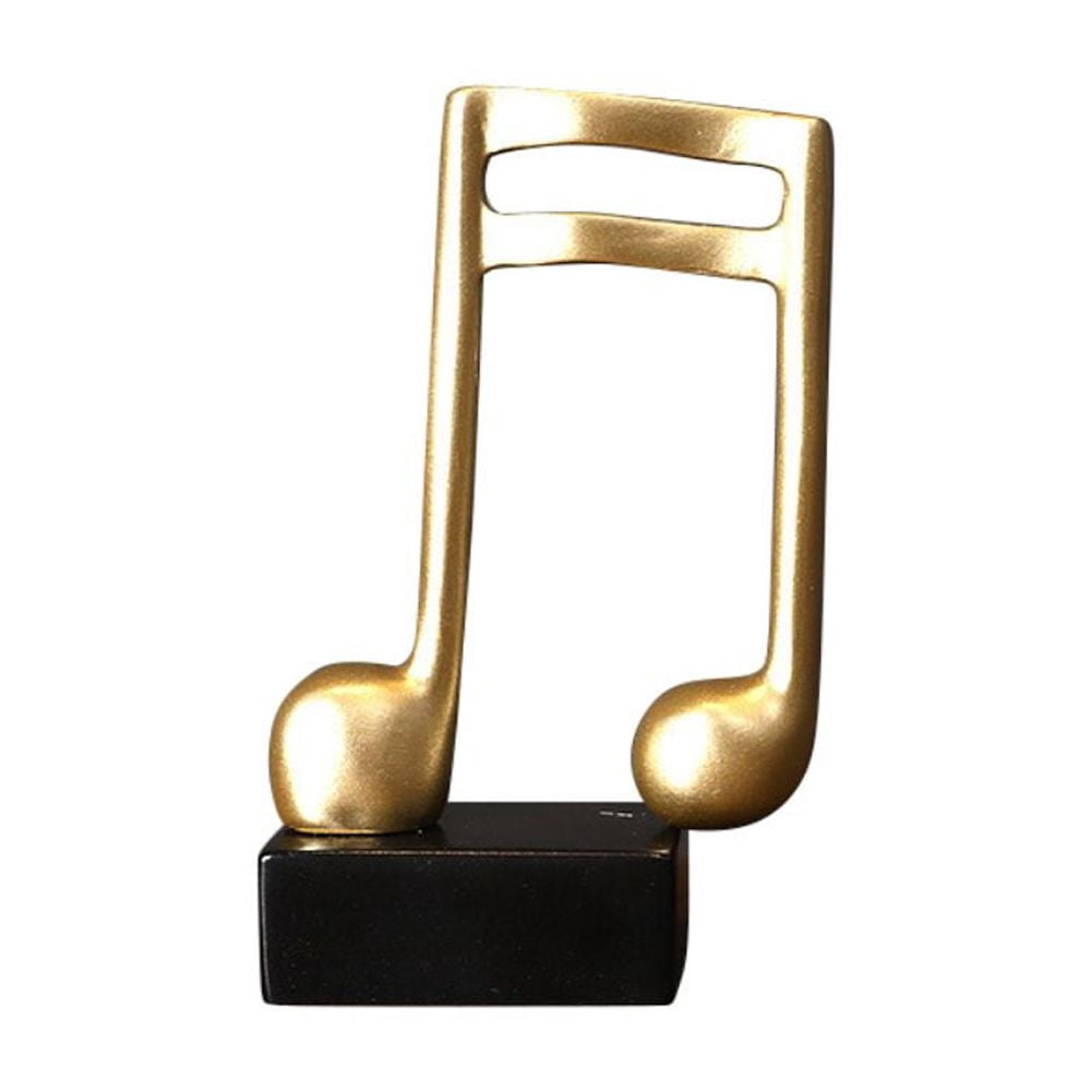 Music Note Figurine, Musical Sculpture Statue Decoration Resin Craft ...