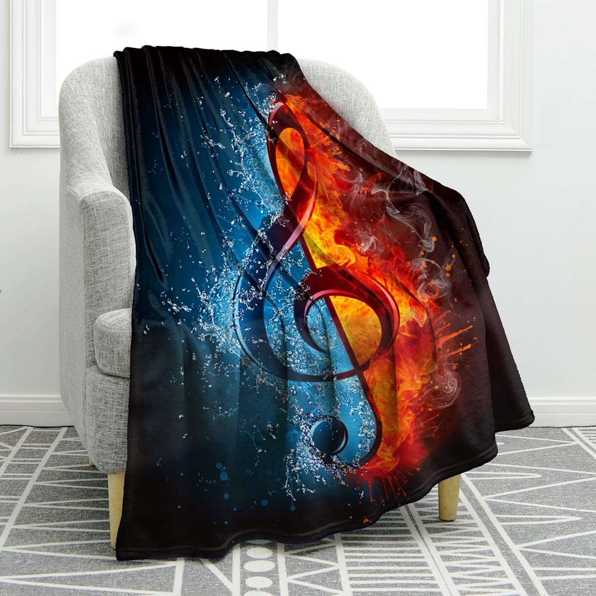 Music Note Gifts Blanket for Women Men, Music Gifts Throw Blankets for ...