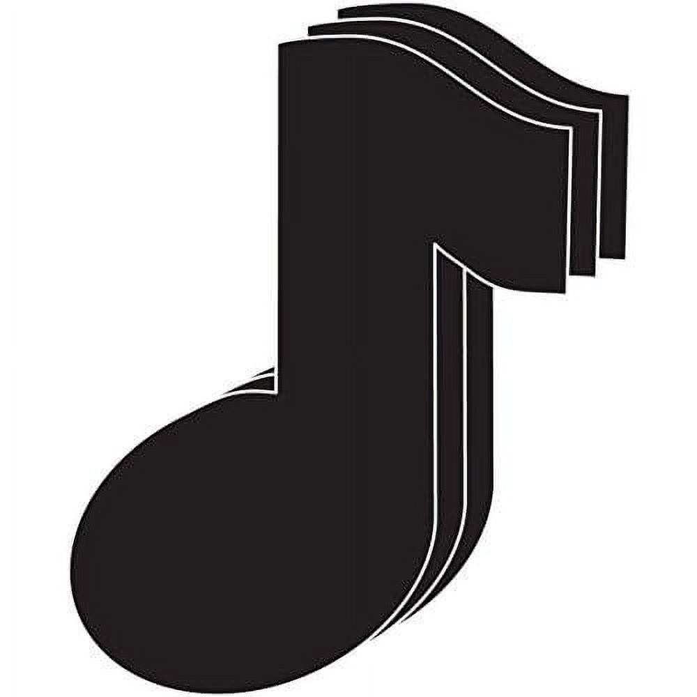 Music Note Large Single Color Creative Foam Cut-Outs - Walmart.com
