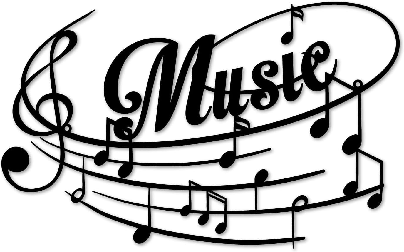 Music Note Metal Sign, Metal Music Sign Wall Art Musical Note Signs ...