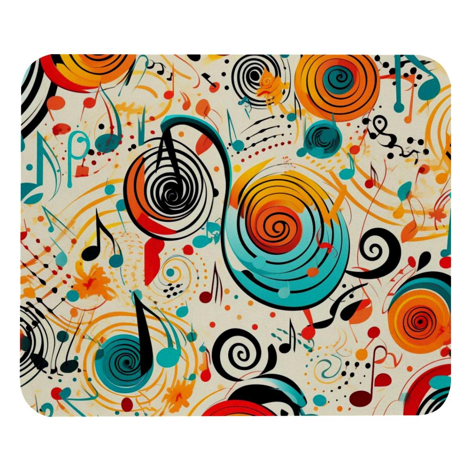 Music Note Mouse Pad, Personality Design Rubber Base for Office Decor ...