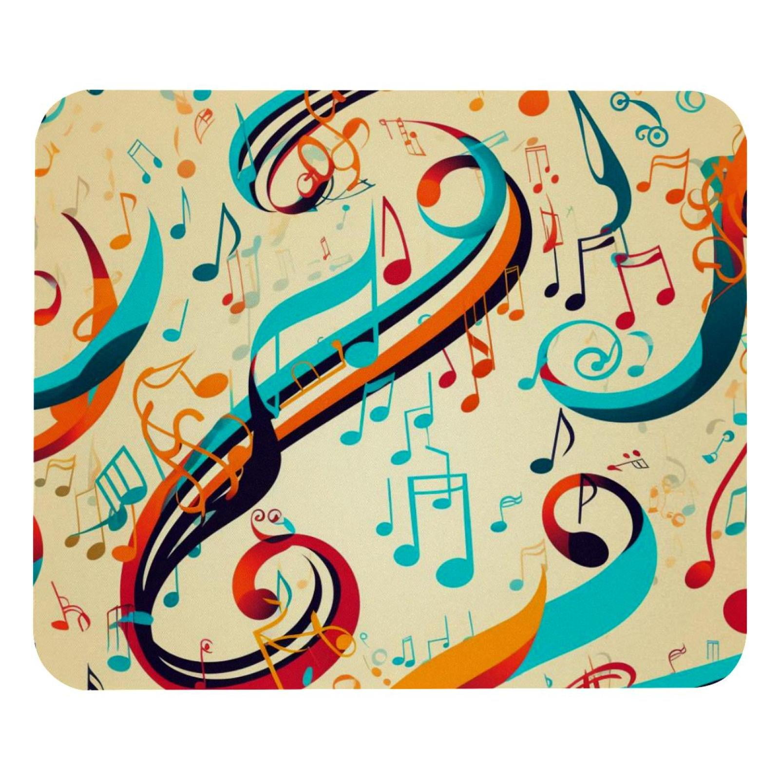 Music Note Mouse Pad for Wireless Mouse Home Office Desk Laptop with ...
