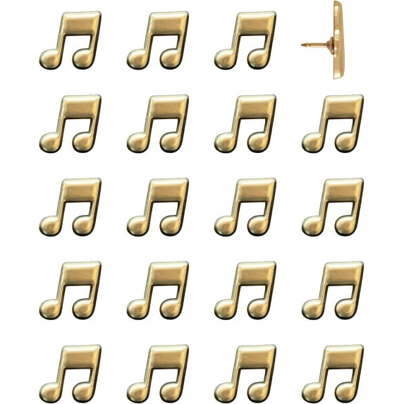 Music Note Push Pins - Musical Note Map Pins for Cork Boards, Maps, or ...